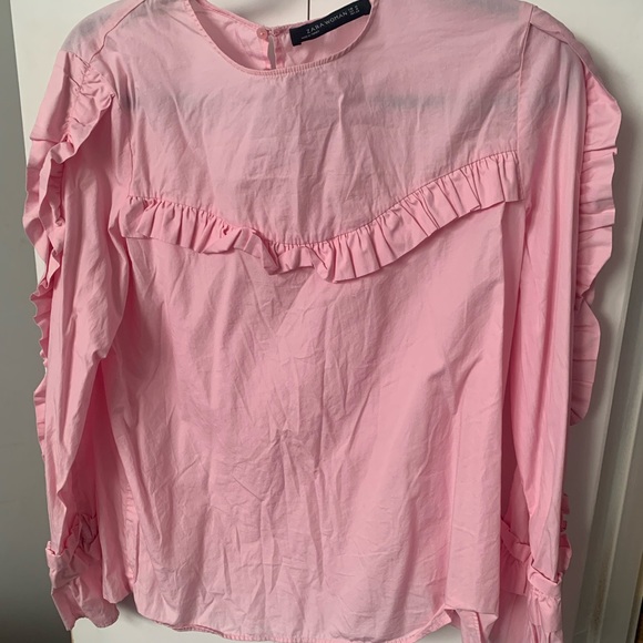 Zara | Tops | Zara Pink Top | Poshmark